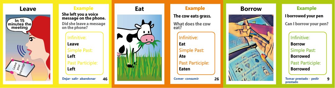 Flash Verbs Cards 100 English Verbs